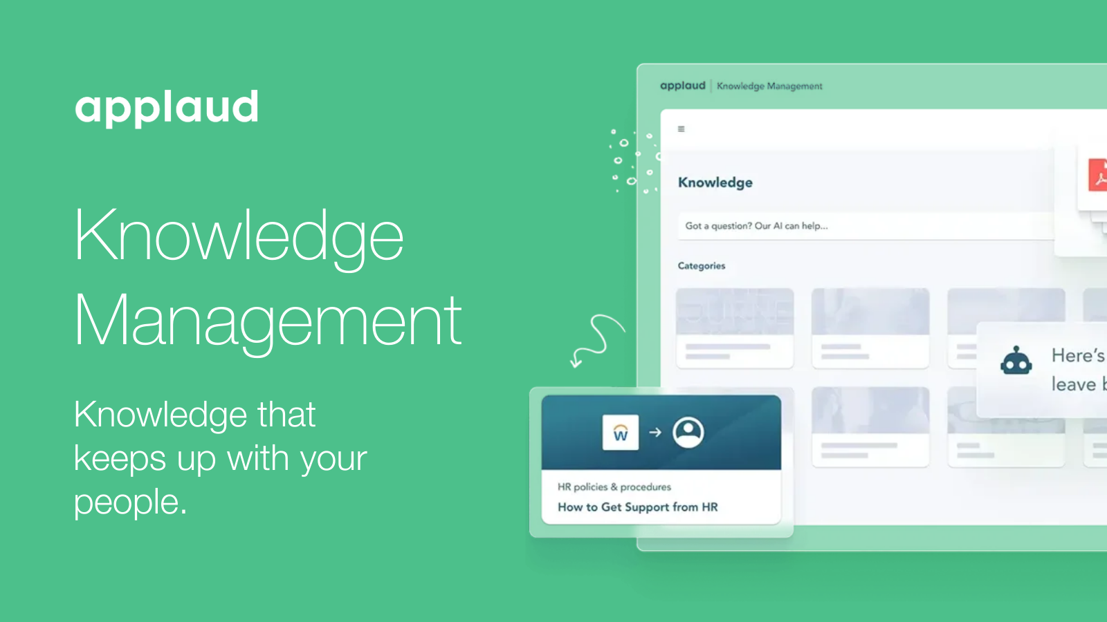 Applaud Knowledge Management | Trusted HR answers, across all sources